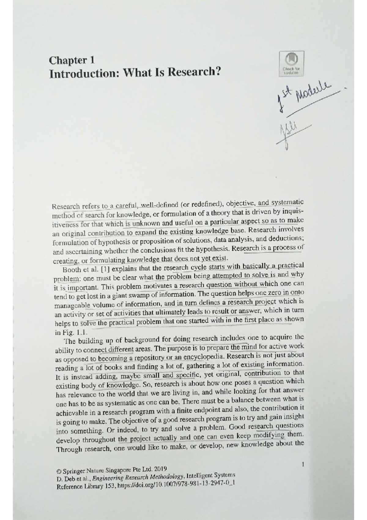 RM MOD1 - Chapter 1: Introduction to Research Methodology - Studocu