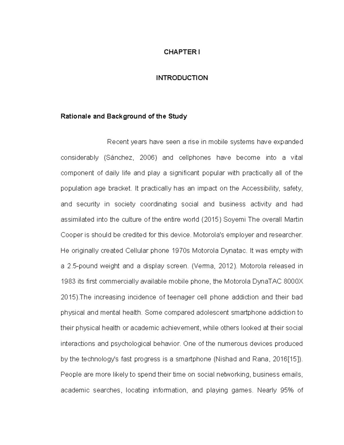 Chapter-I - practical resewarch - CHAPTER I INTRODUCTION Rationale and ...
