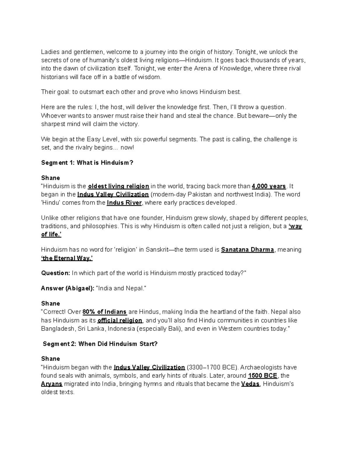 HIST 101: Exploring the Origins and Beliefs of Hinduism - Studocu