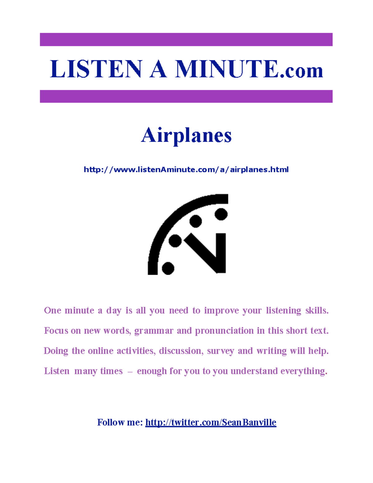 Airplanes Listening Skills Practice - A0 332 - Studocu