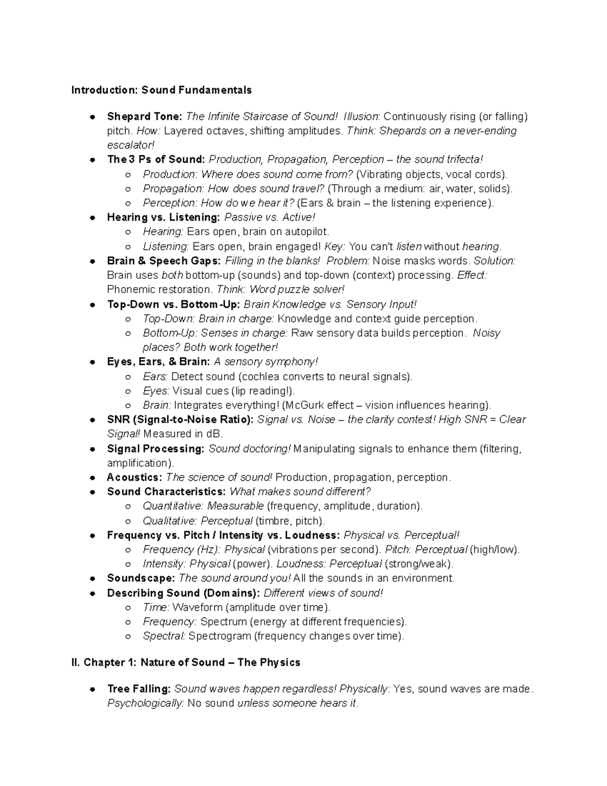 Understanding Sound Fundamentals: Concepts and Physics (Course Code ...