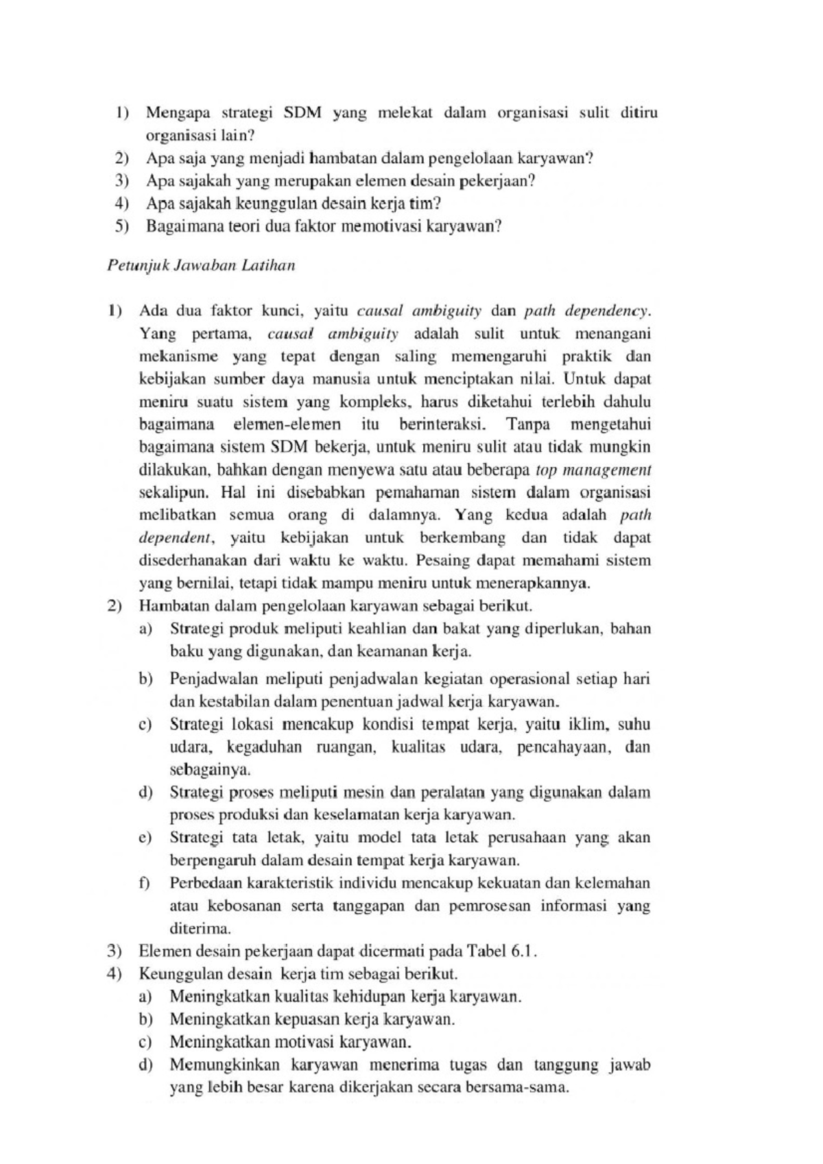 Latihan Modul 6 EKMA4215 Manajemen Operasi - management - Studocu