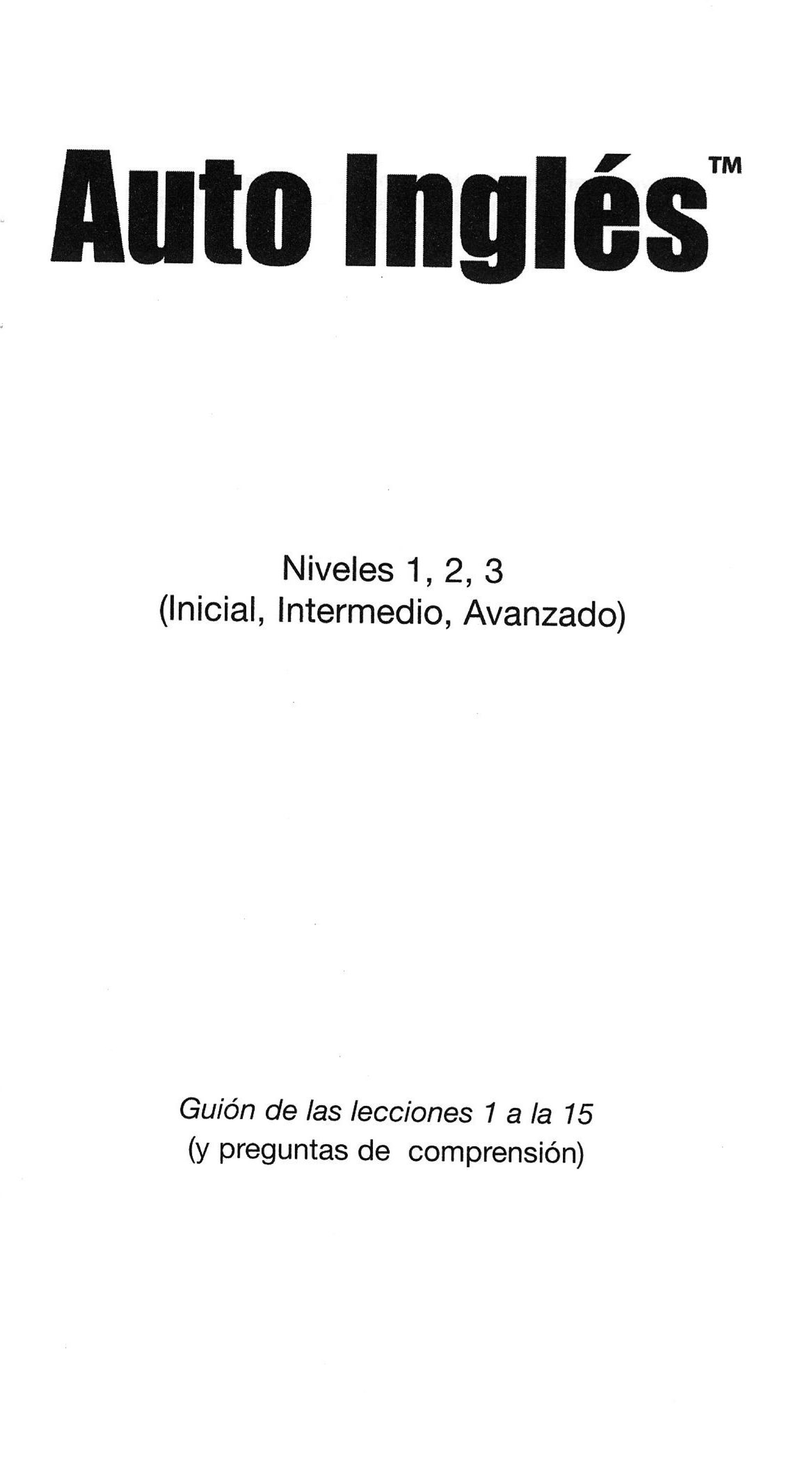 Autoingles ON THE ROAD - Ingles course - Studocu