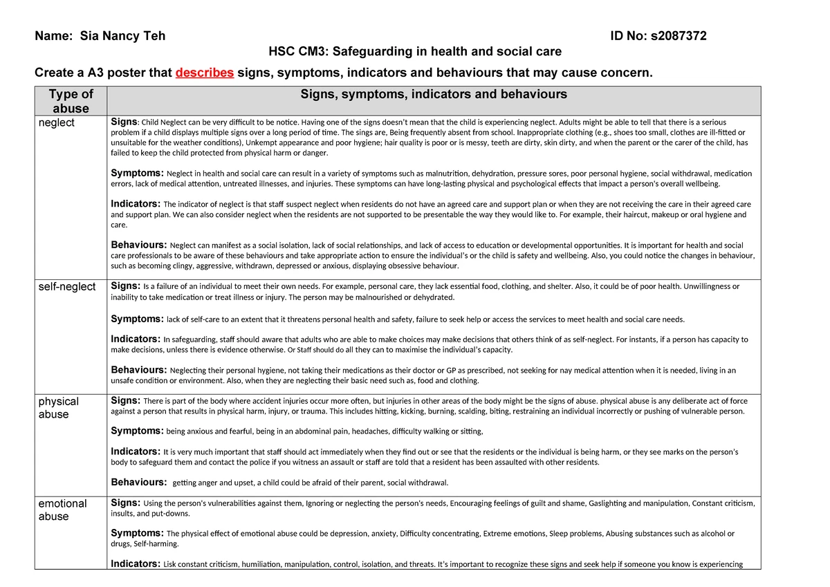 C2, 5.1 Lines of Reporting & Responsibility in Safeguarding - Studocu