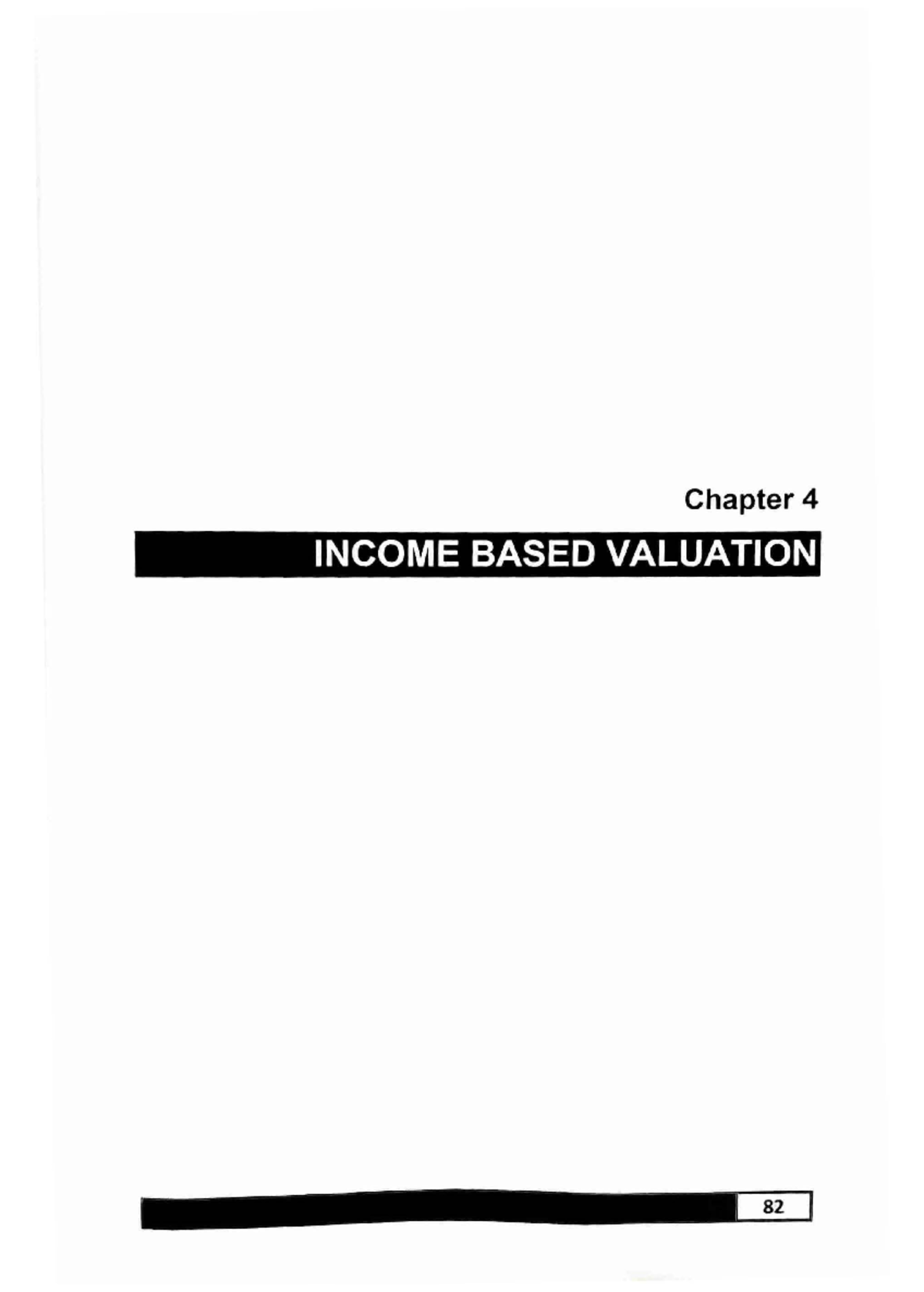 Income Based Valuation: Key Theories and Methods Explained - Studocu