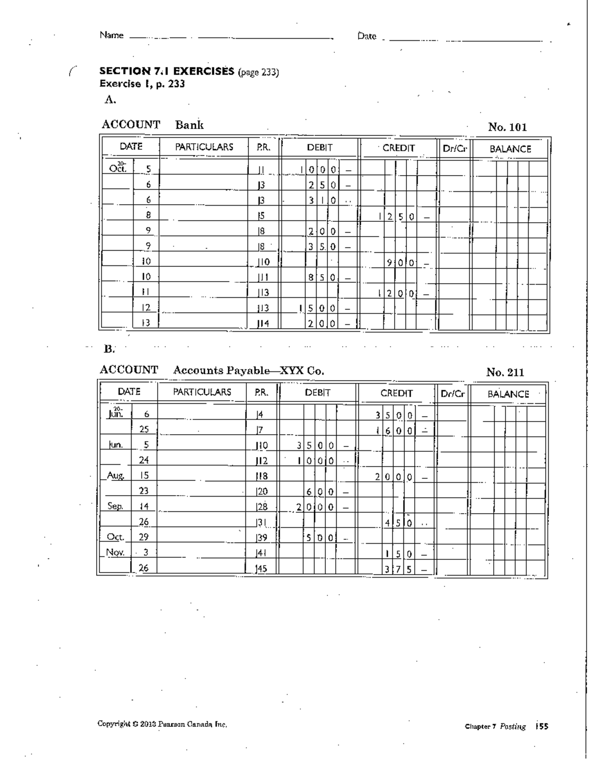 Ch. 7 Accounting I Workbook Exercises and Review Questions - Studocu