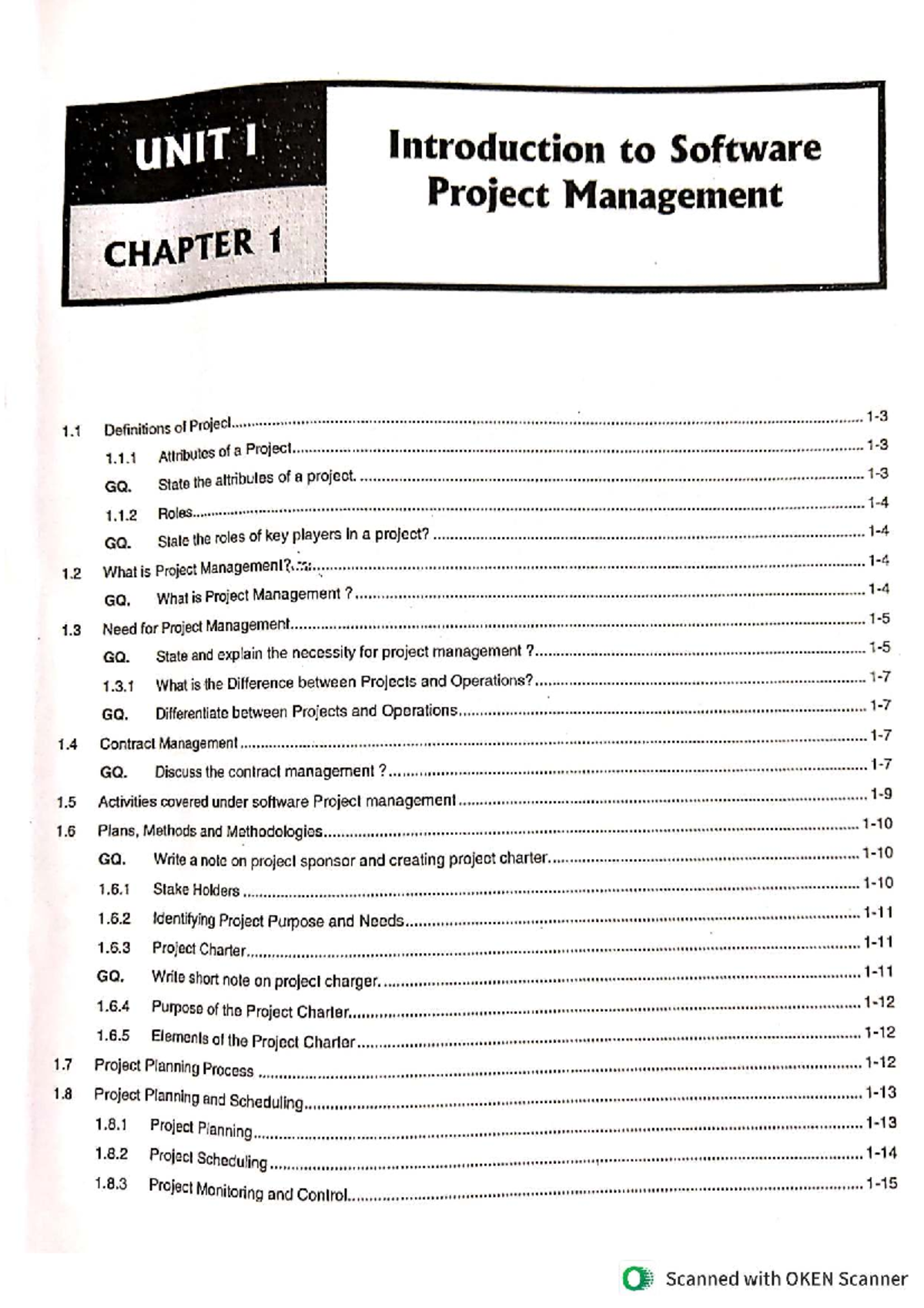 Software Project Management (SPPU SEM 7 IT) - Unit I Overview and Key ...