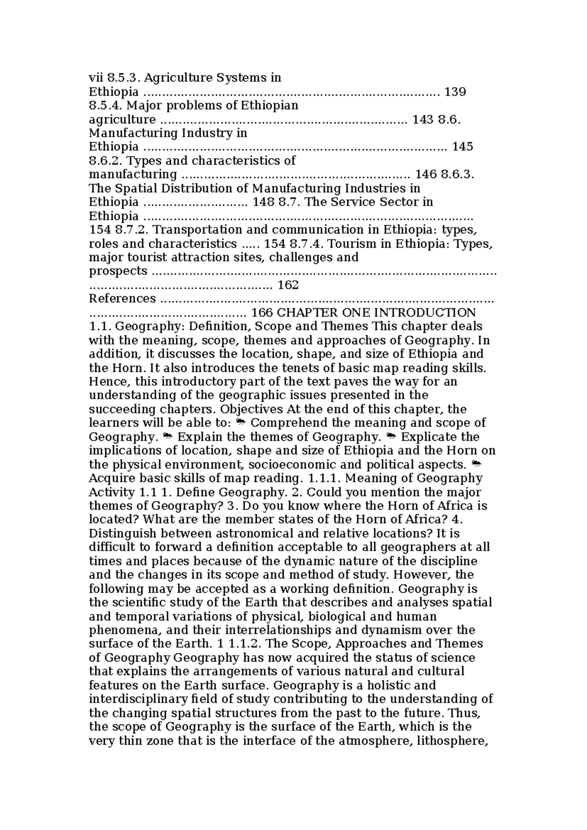 Geography Fresh Module: Chapters 1-3 Overview & Key Themes - Studocu
