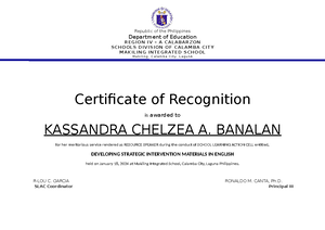 CSS - ICT - WORK Immersion PLAN SY 2022-2023 - Republic of the ...