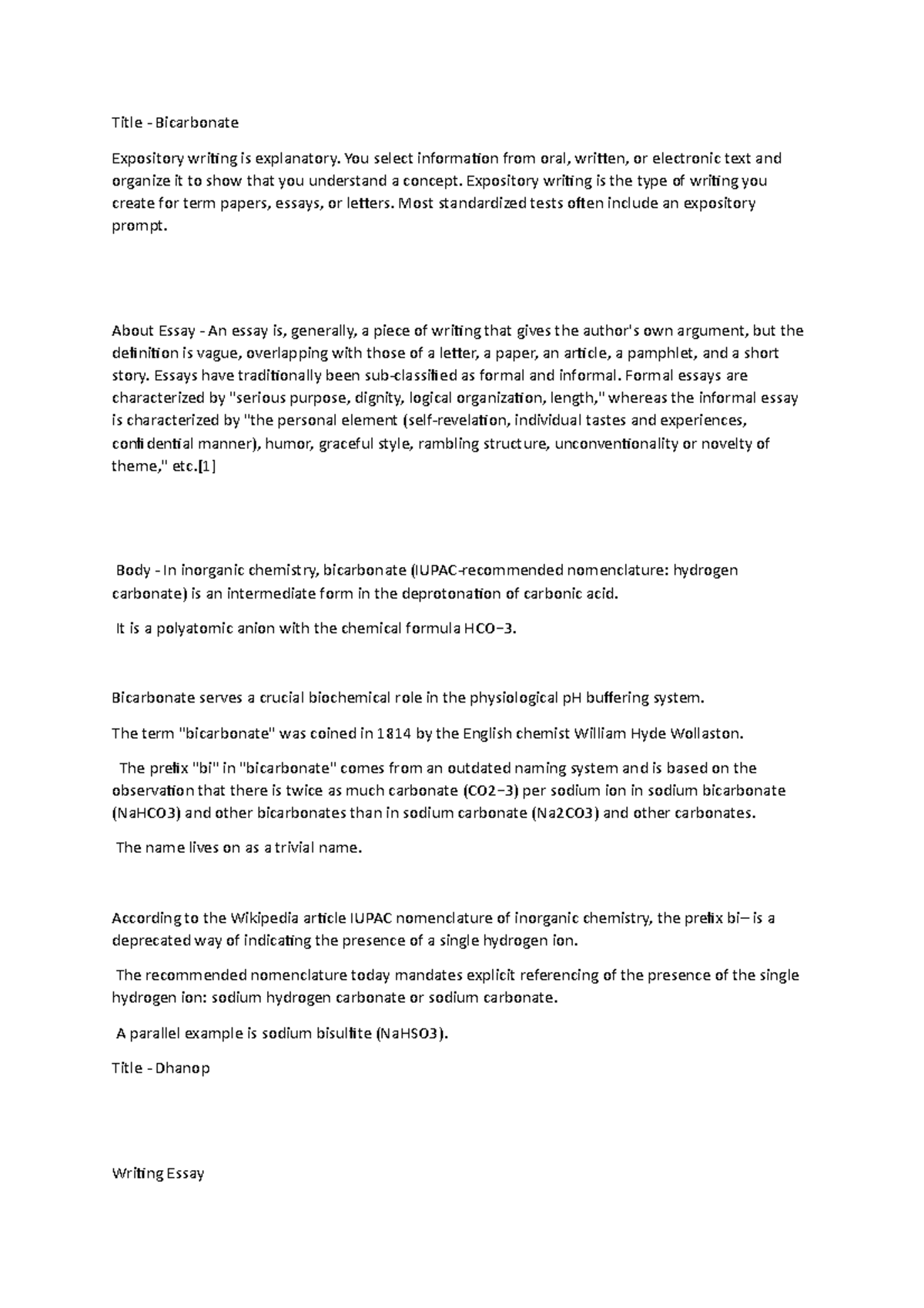 Essay Writing Guide: Tips for Expository Essays (ENG101) - Studocu