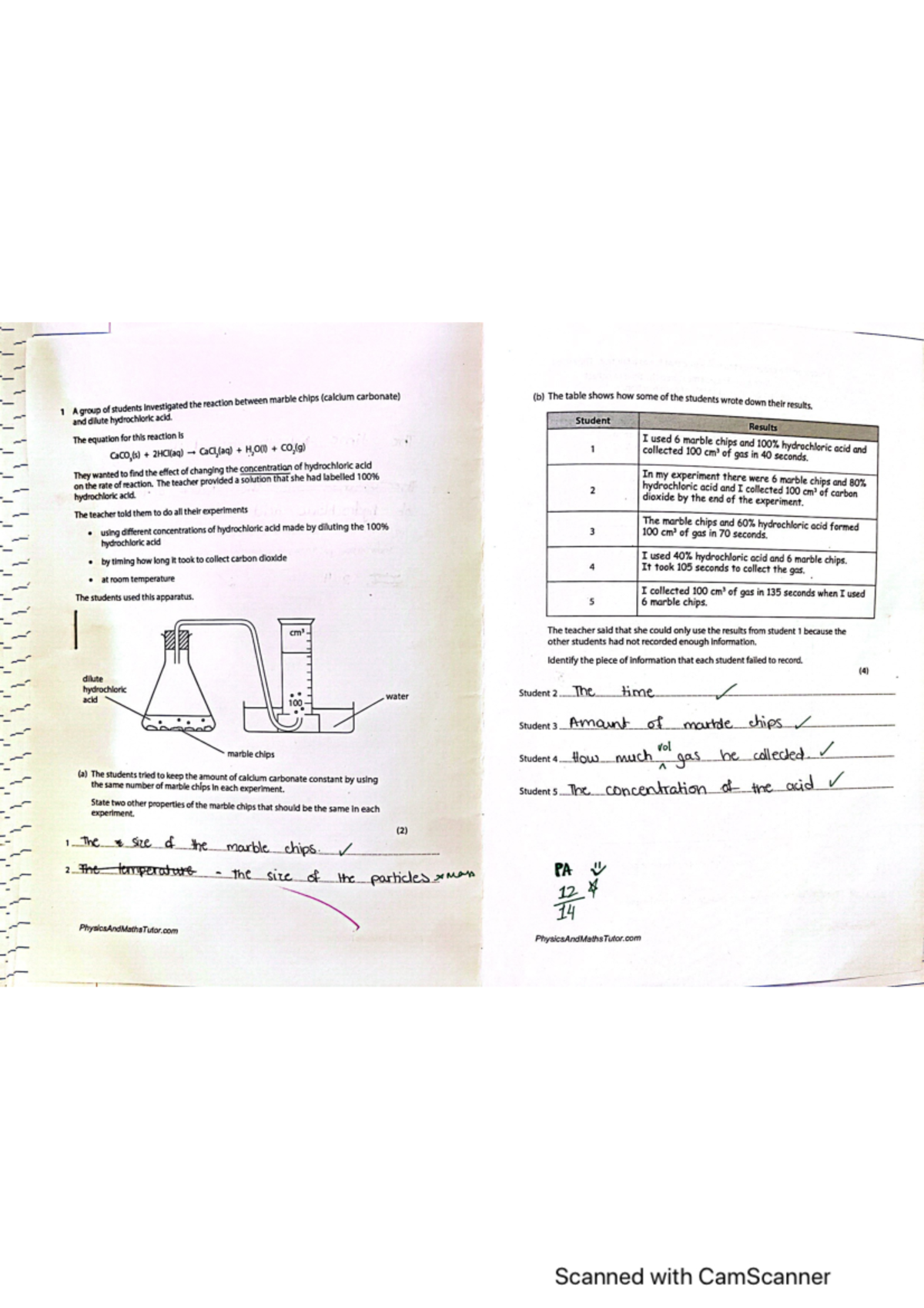 Collision Theory Worksheet & Answers for Chemistry Class - Studocu