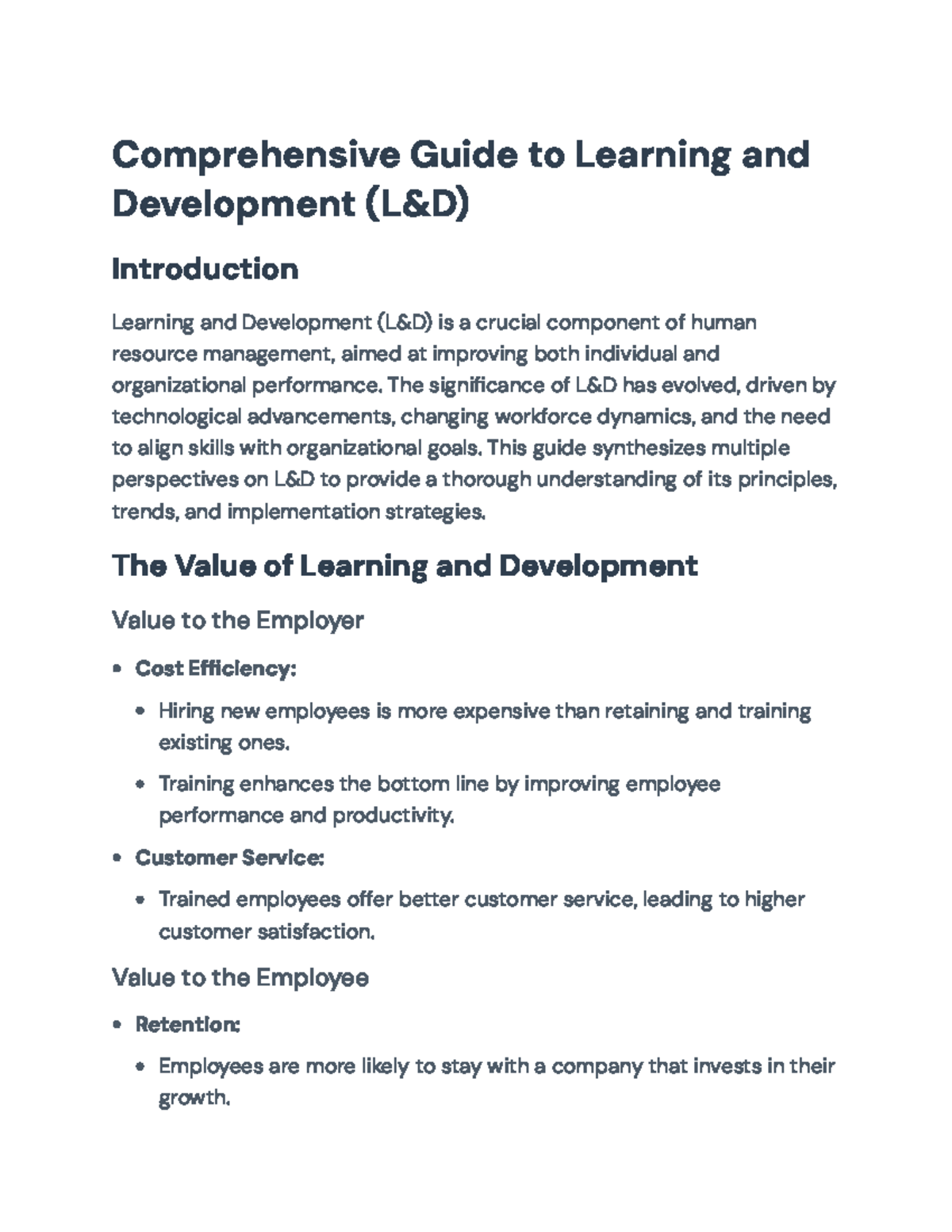 Comprehensive Guide to Learning & Development (L&D) Strategies ...