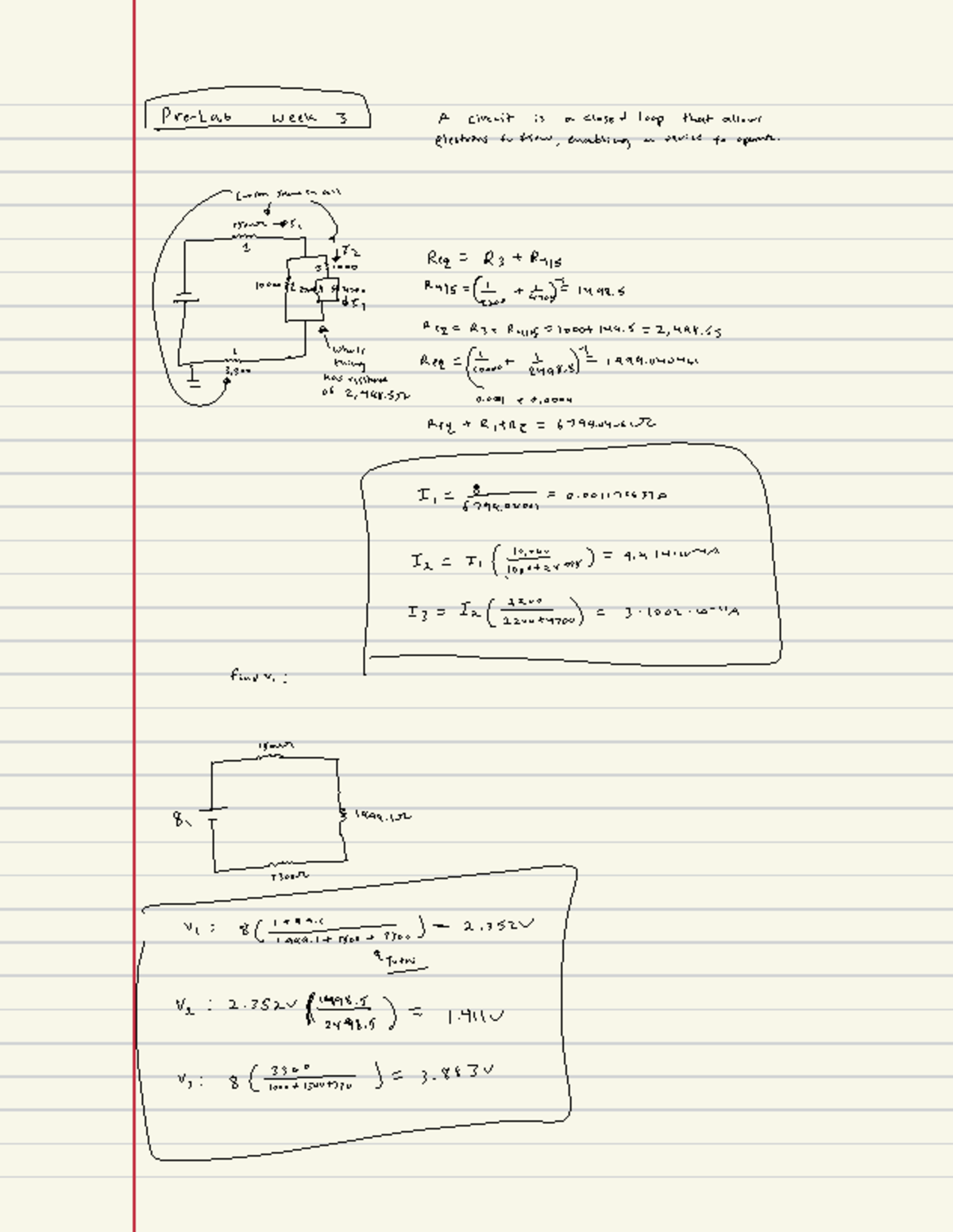 Circuits 101-1 - prelab - ECE 201 - retasweek b A circuit is a closed ...