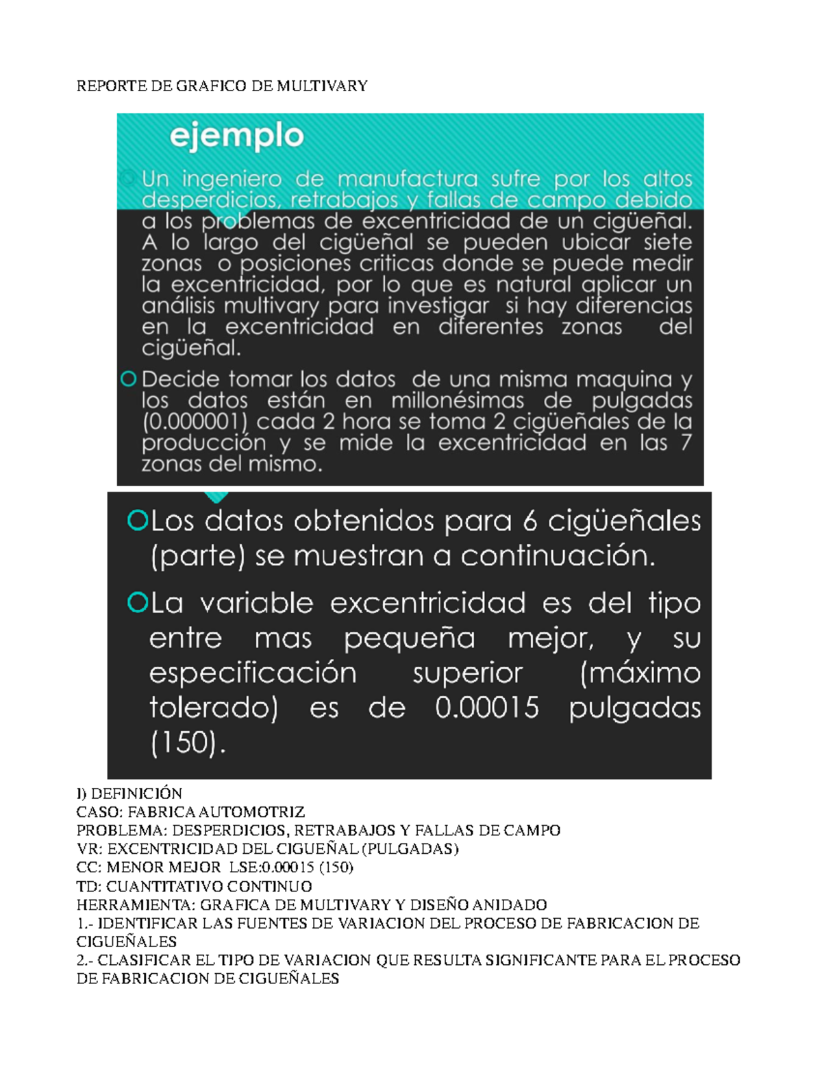 Graficos multivary - EJERCICIO DE CIGUEÑALES - REPORTE DE GRAFICO DE ...