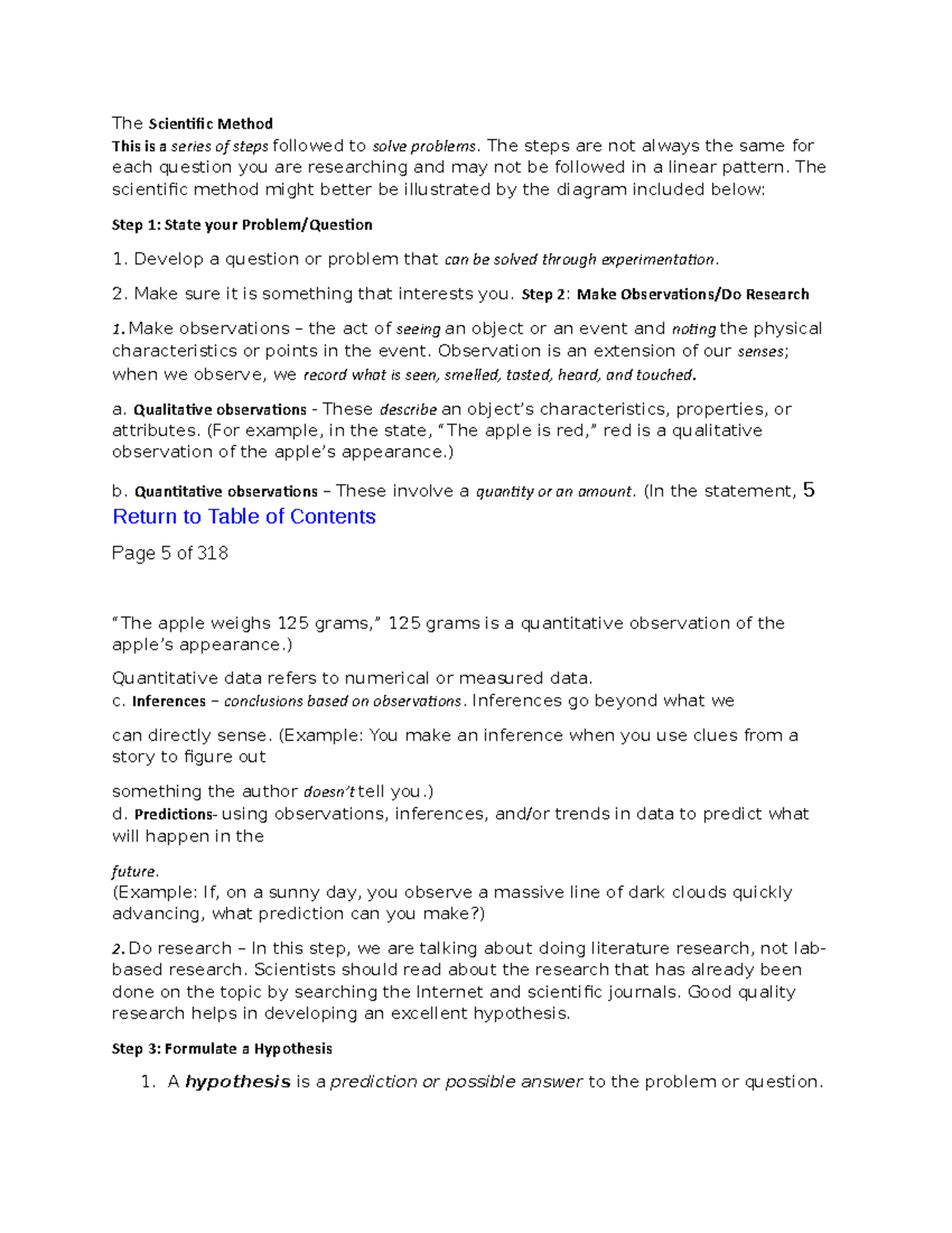 AP Biology Notes: Understanding the Scientific Method (Notes 1) - Studocu