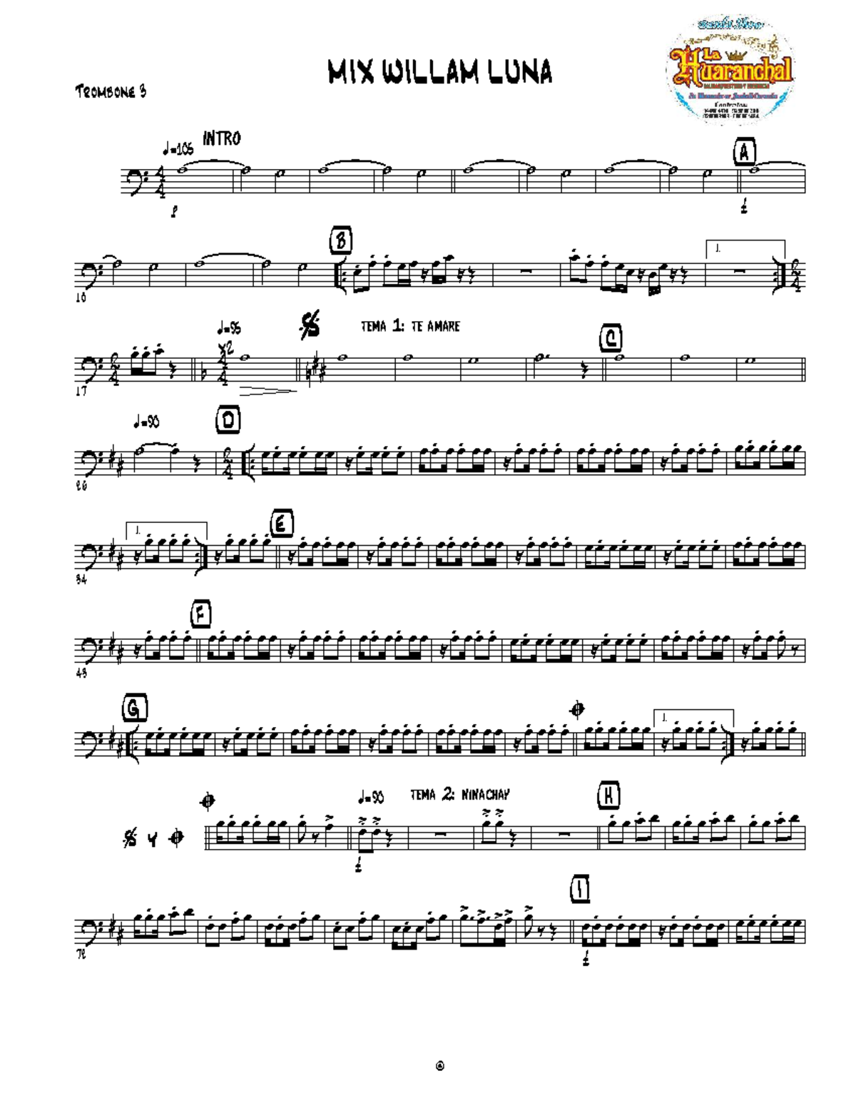 MIX WILLAM LUNA: Trombone, Trumpet, and Saxophone Notes - Studocu