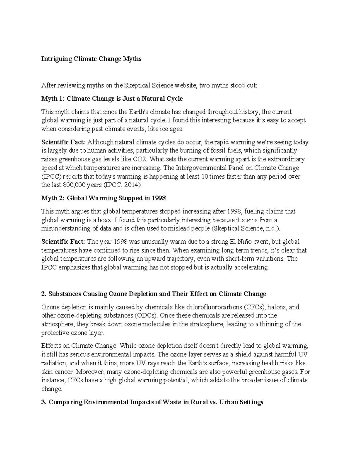 LJ 6 IE - Debunking Climate Change Myths and Ozone Depletion Effects ...