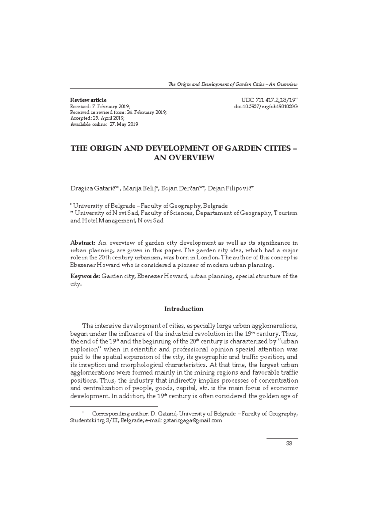 **The Origin & Development of Garden Cities: Overview & Impact** - Studocu