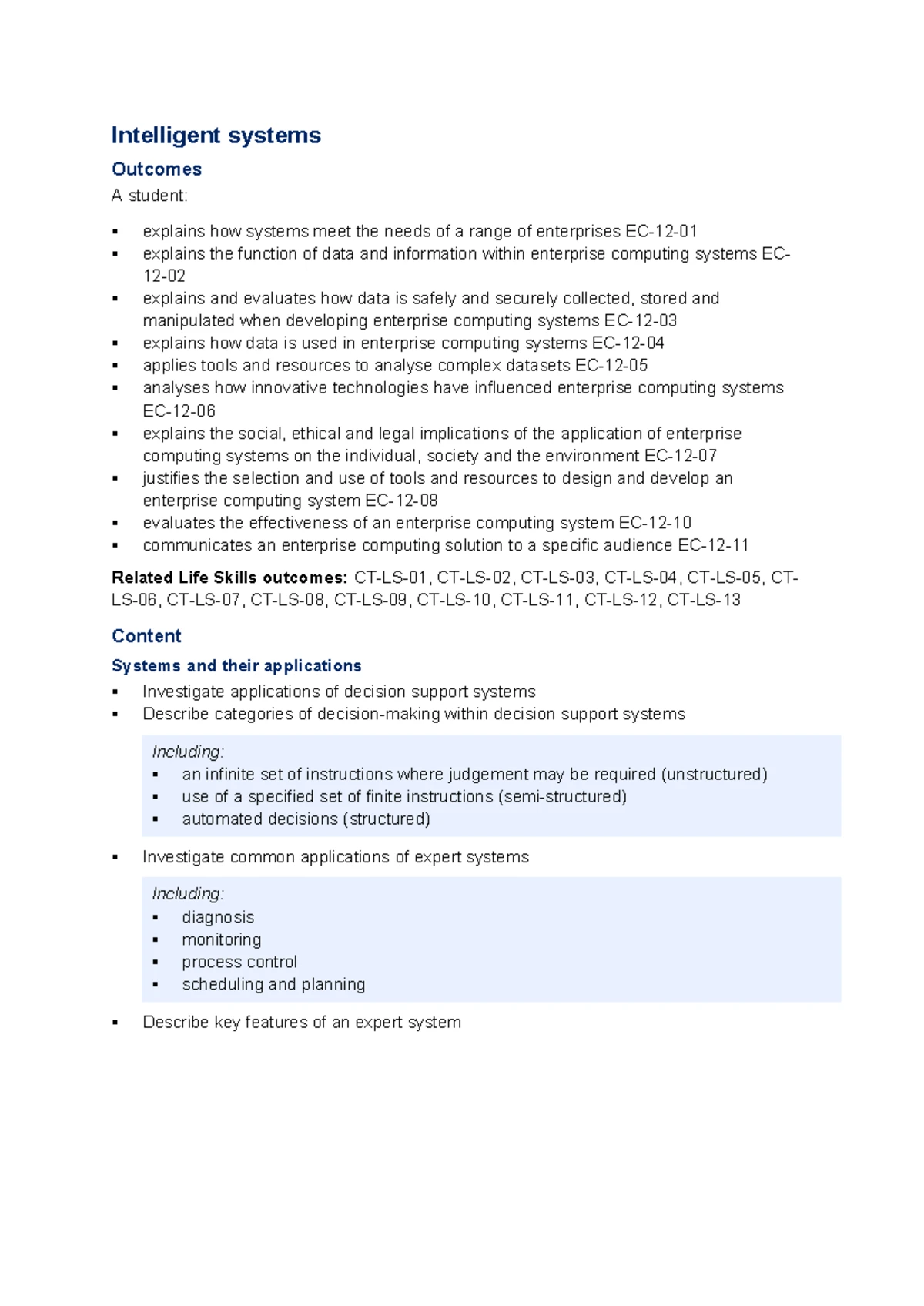 Creating Data Visualisations: HSC Enterprise Computing 2.5 Guide - Studocu