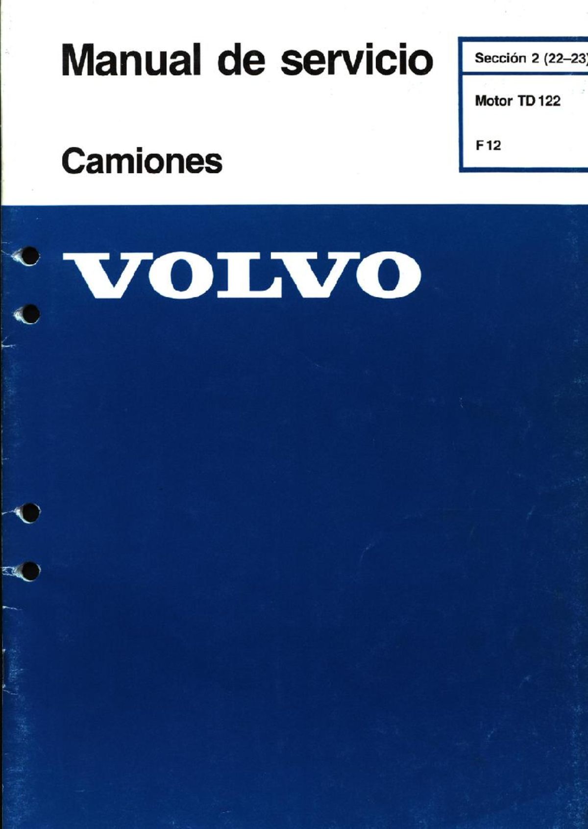 Manual de Servicio para Motor TD 122 - VOLVO Camiones - Studocu