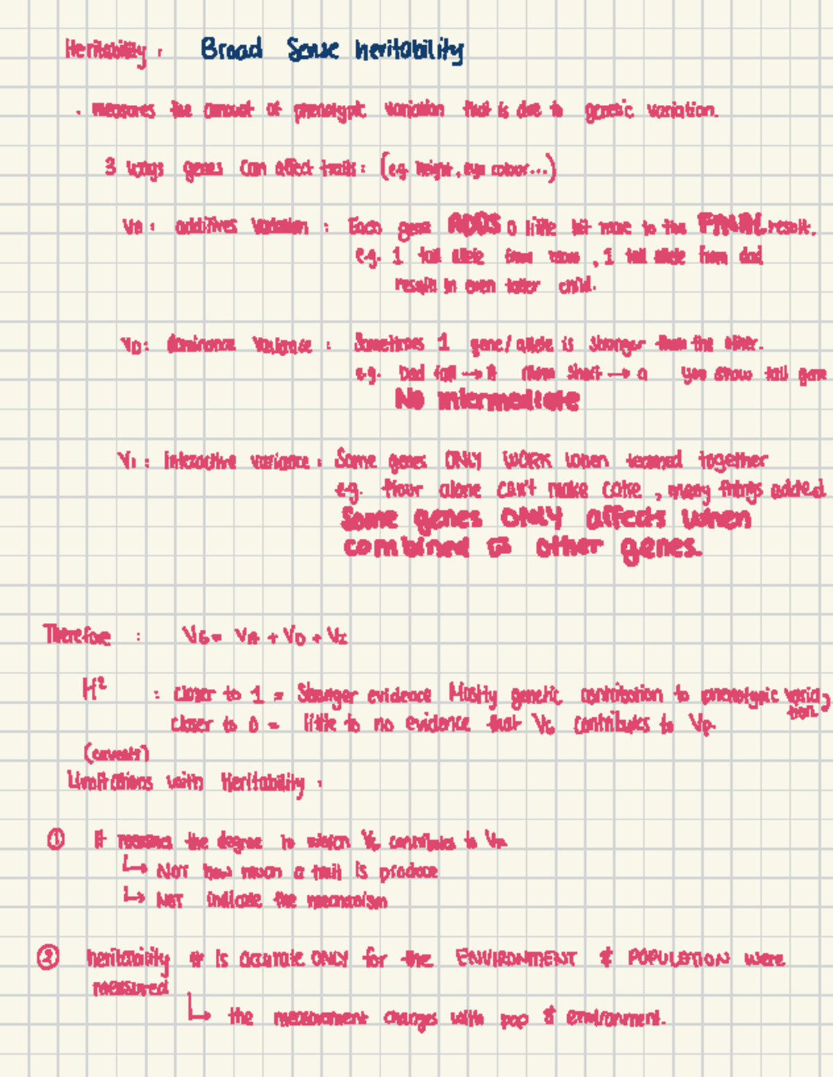 Midterm 2 Review copy - Summary Animal Physiology - Heritability ...