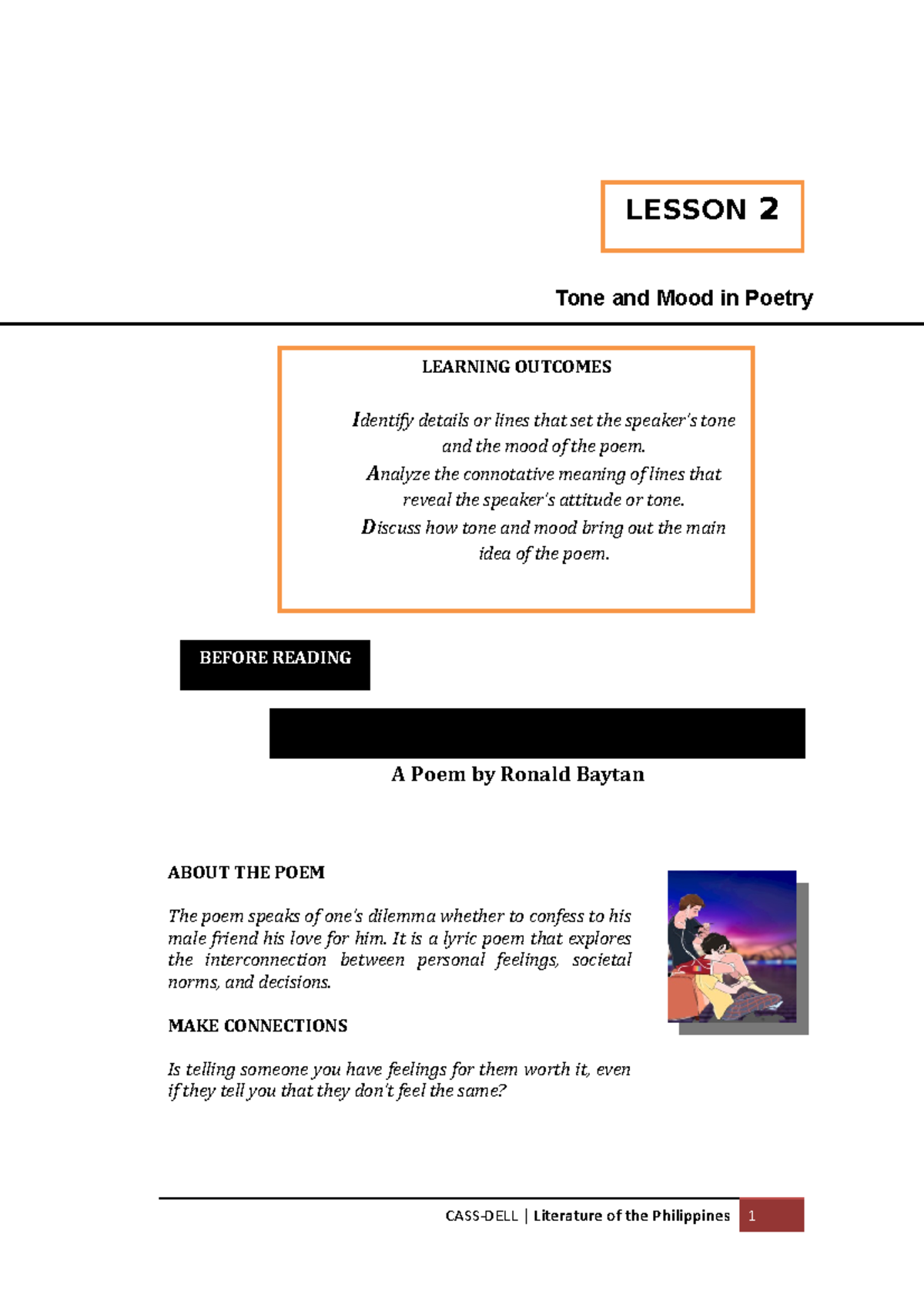 Tone and Mood Analysis - Lit111A: Exploring Poetry's Emotional Depths ...