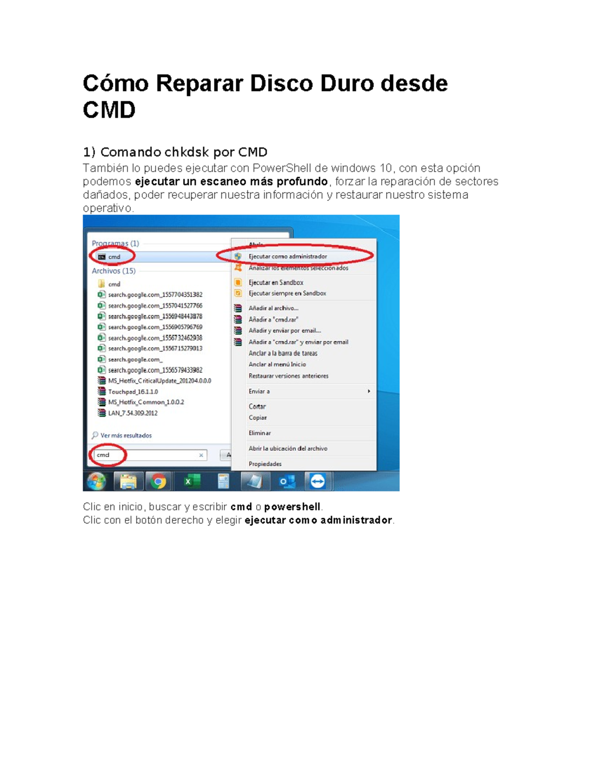 Guía Completa para Reparar Disco Duro con CMD en Windows 10 - Studocu