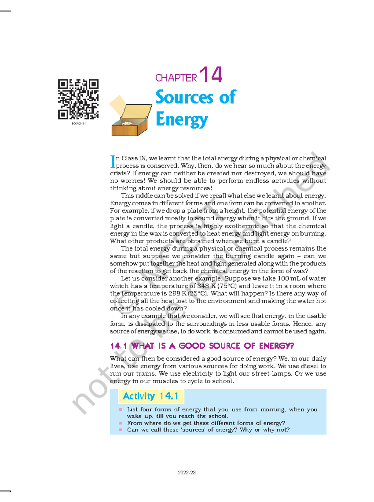 CHAPTER 14: Sources of Energy - Class IX Notes - Studocu