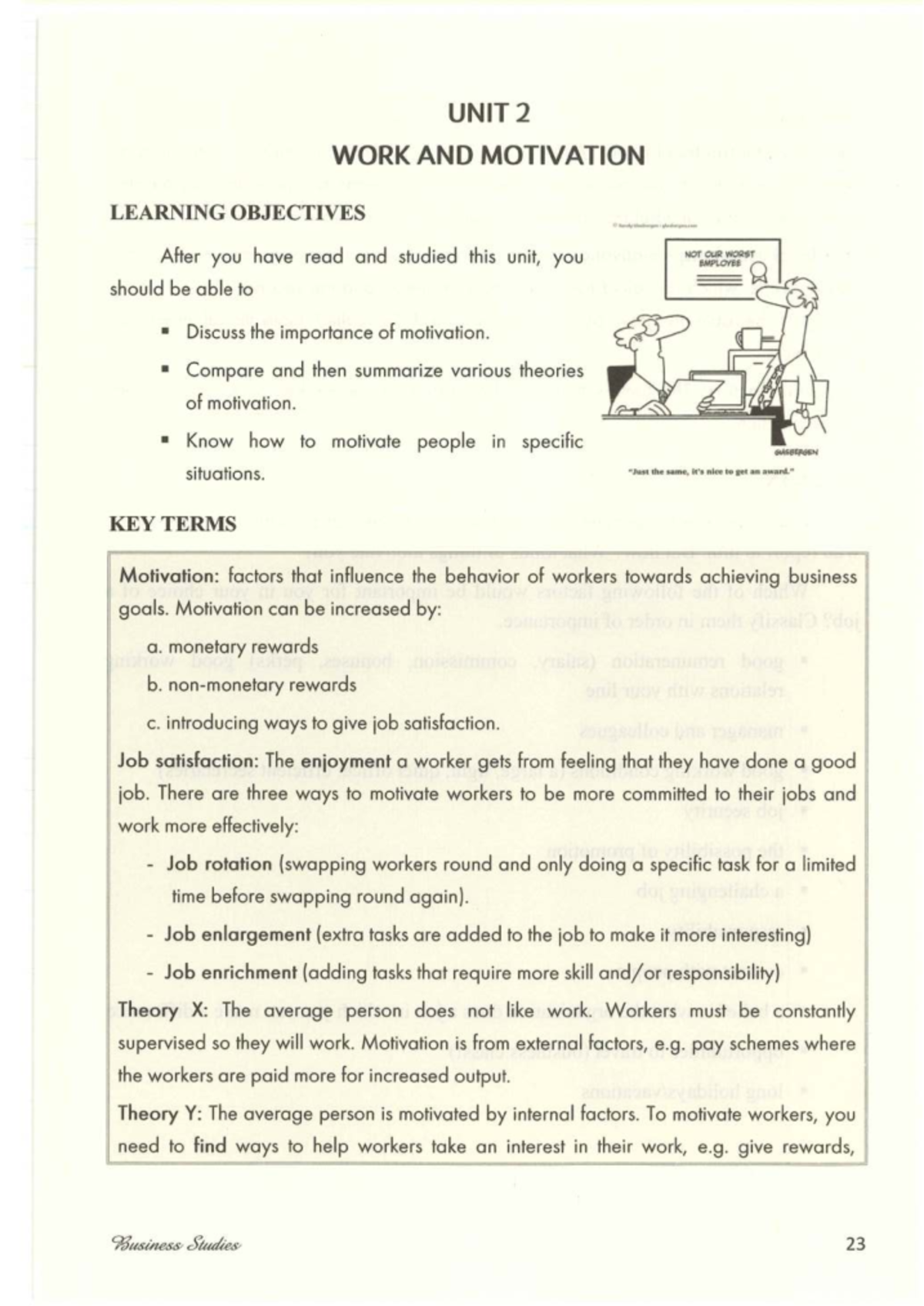 U2-BS: Work & Motivation Theories and Strategies for Success - Studocu