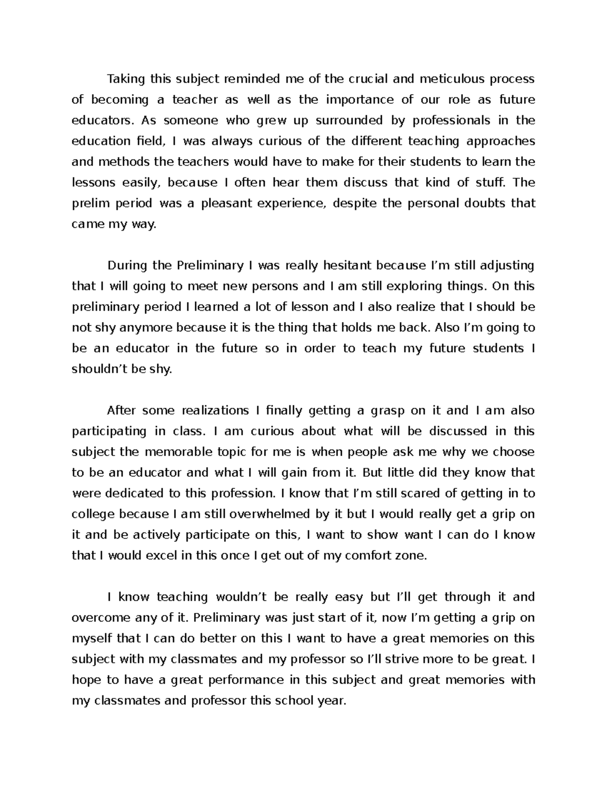 Reflections on Values Education: Insights from the Preliminary Period ...