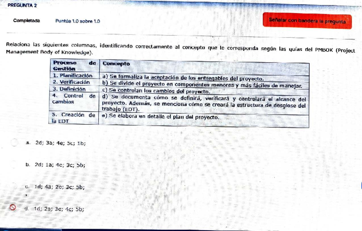 Examen Semestral 2: Planificación de Proyectos PMBOK y PERT/CPM - Studocu