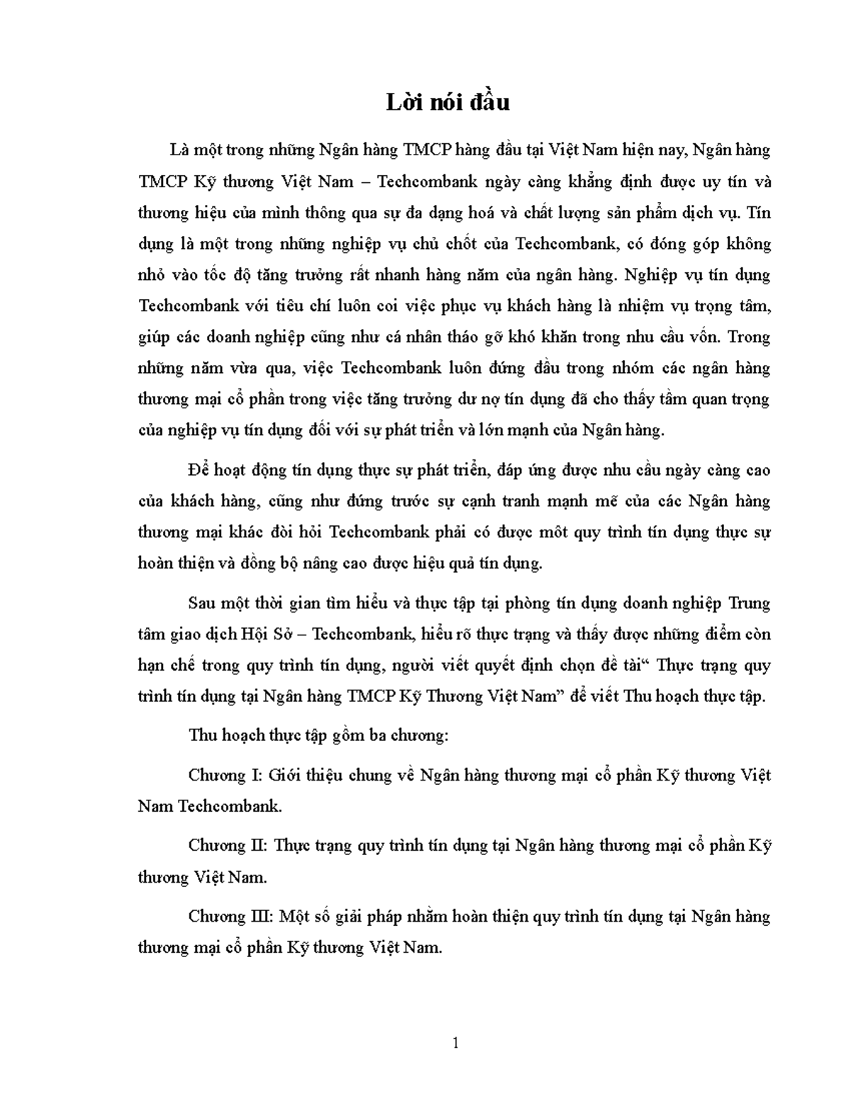 [ 123 doc] - thuc-trang-quy-trinh-tin-dung-tai-ngan-hang-tmcp-ky-thuong-viet-nam-doc - Lời nói ...