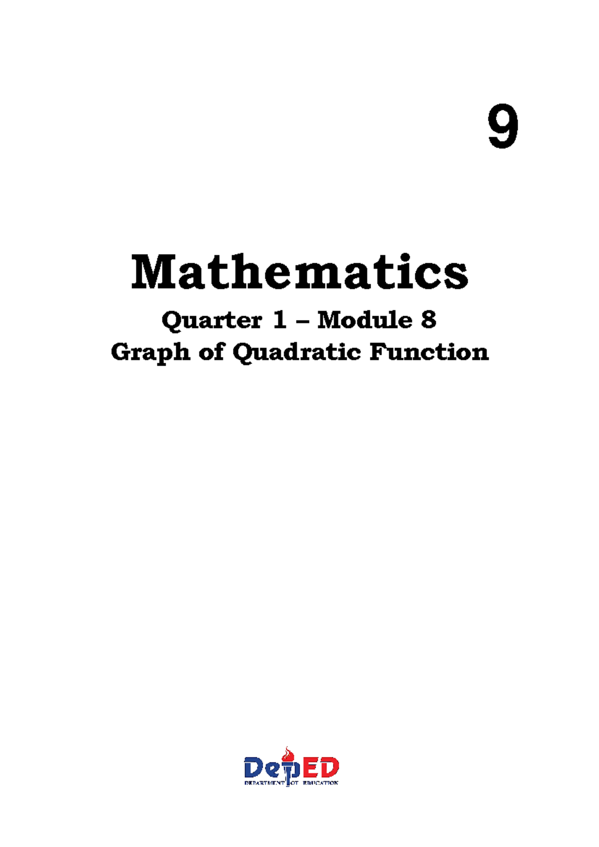 M8 Q1 MATH - Mathematics Notes Quarter 1 Module 8 - Mathematics Quarter ...