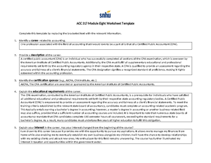 ACC 330 Module Six Assignment Template - ACC 330 Module Six Assignment ...