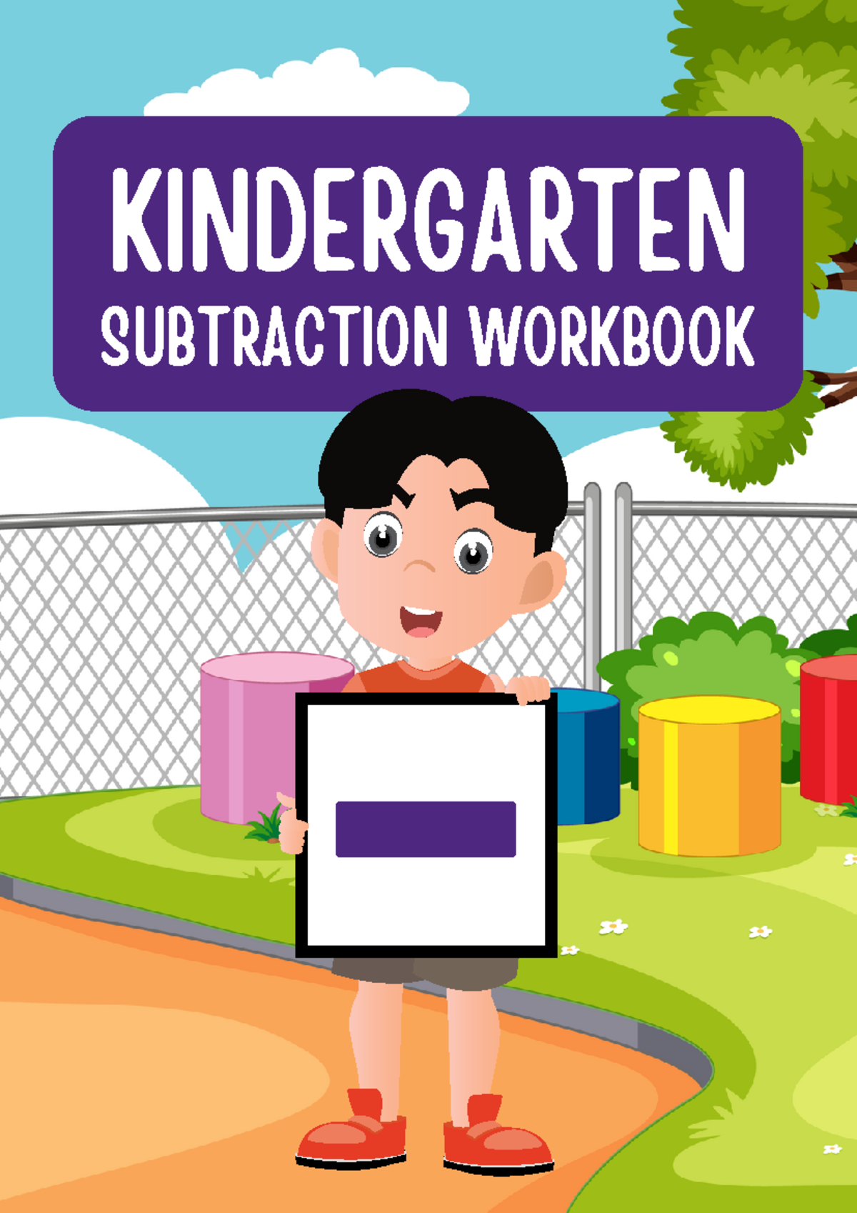 Fun and Colorful Kindergarten Subtraction Math Worksheet - KINDERGARTEN ...