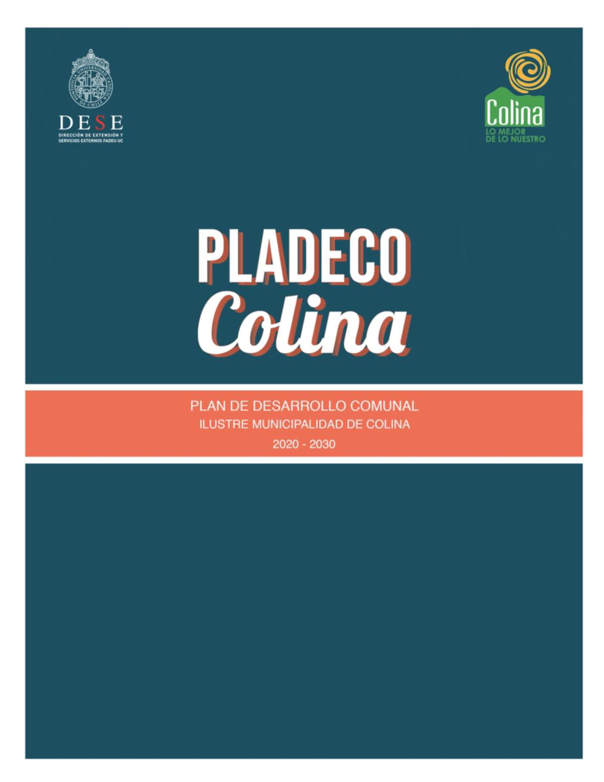 Pladeco 20-20-2030 - ÍNDICE DE CONTENIDOS 1 Introducción Información general de la comuna ...