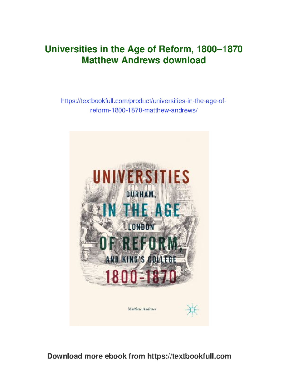 Universities in the Age of Reform: Insights by Matthew Andrews - Studocu