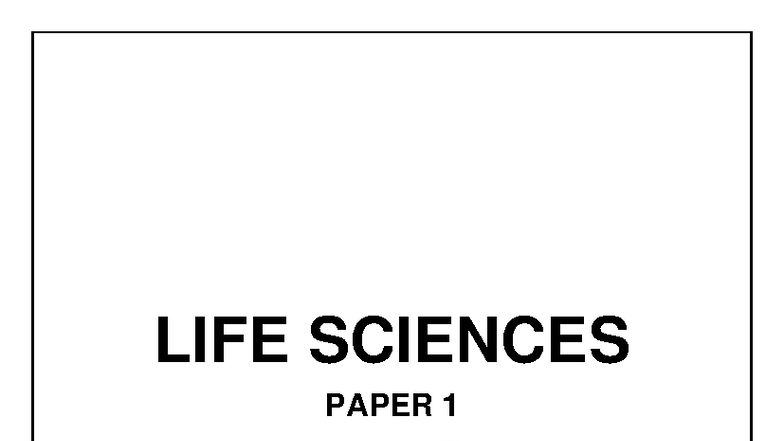2021-LS-G12-Final Exam-Paper 1: Life Sciences NSC - Studocu