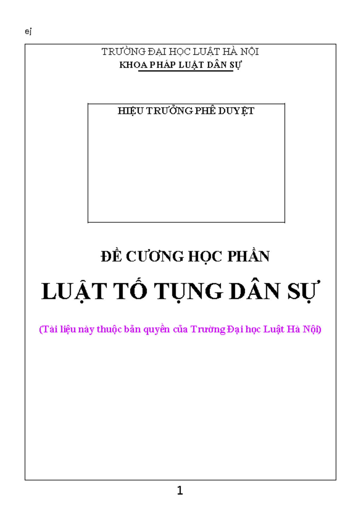Luật Tố Tụng Dân Sự - Tài Liệu Học Phần LUAT 3TC - Studocu