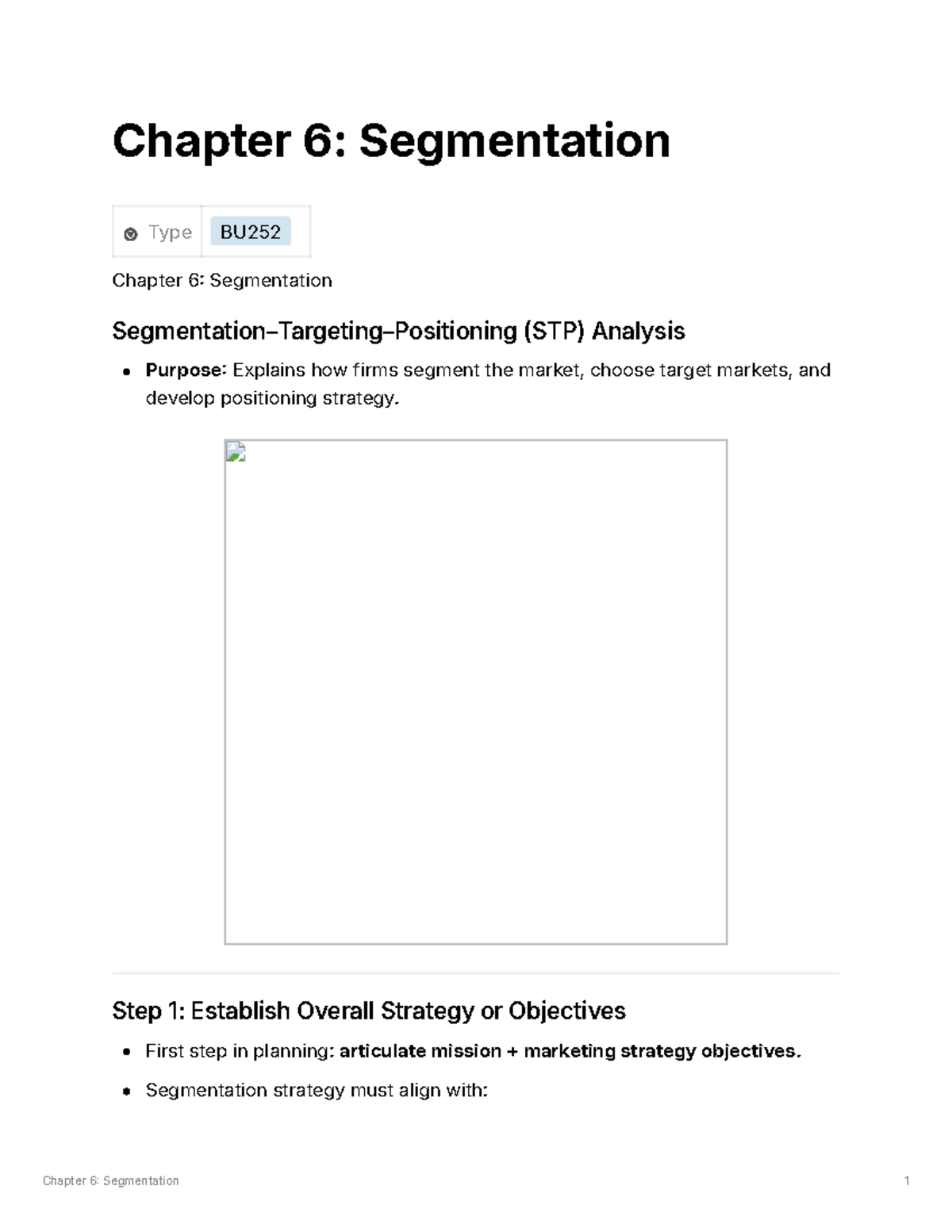 BU252 Chapter 6: Market Segmentation and Targeting Strategies - Studocu