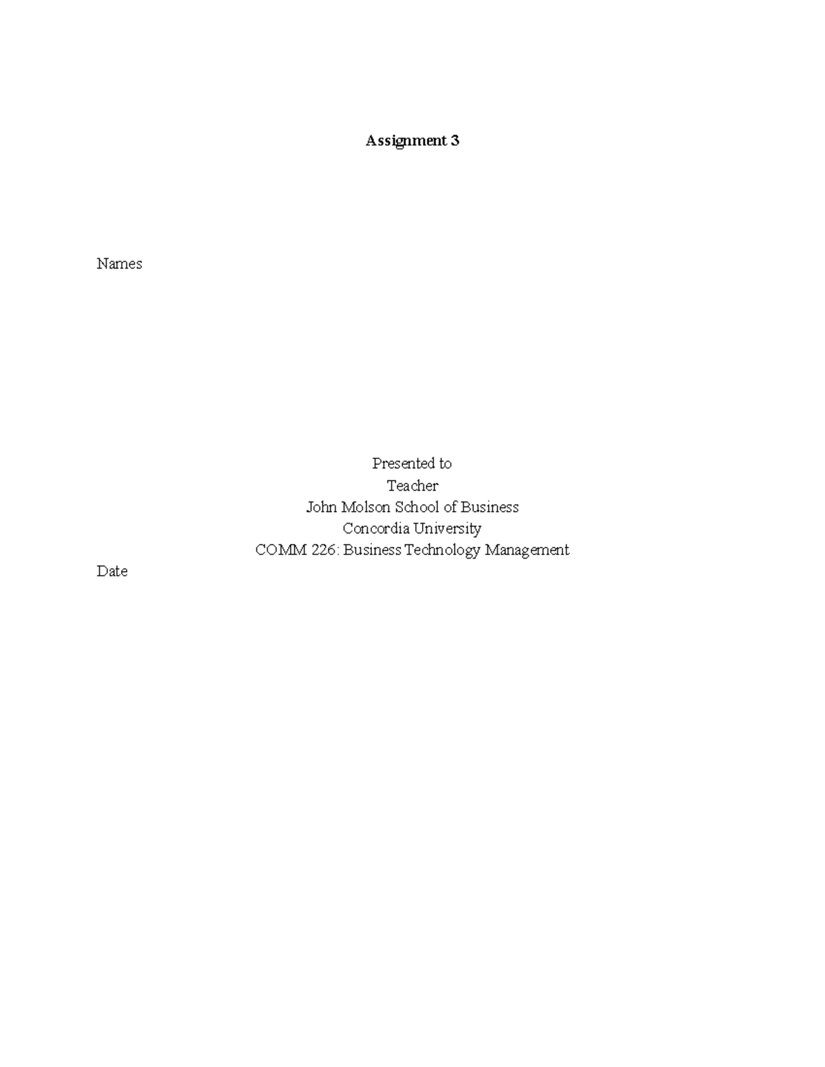 Assignment 3: Data Analysis with Excel & Power BI for COMM 226 - Studocu