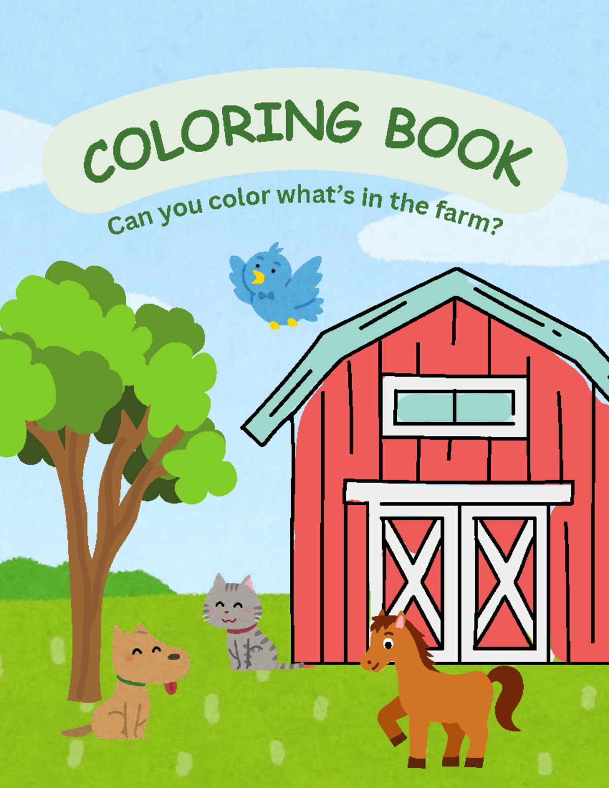 FARM Coloring Book - Abofa - C O L O R I NG B O O K C a n y o u c o l o r what ’s i n t h e f a ...