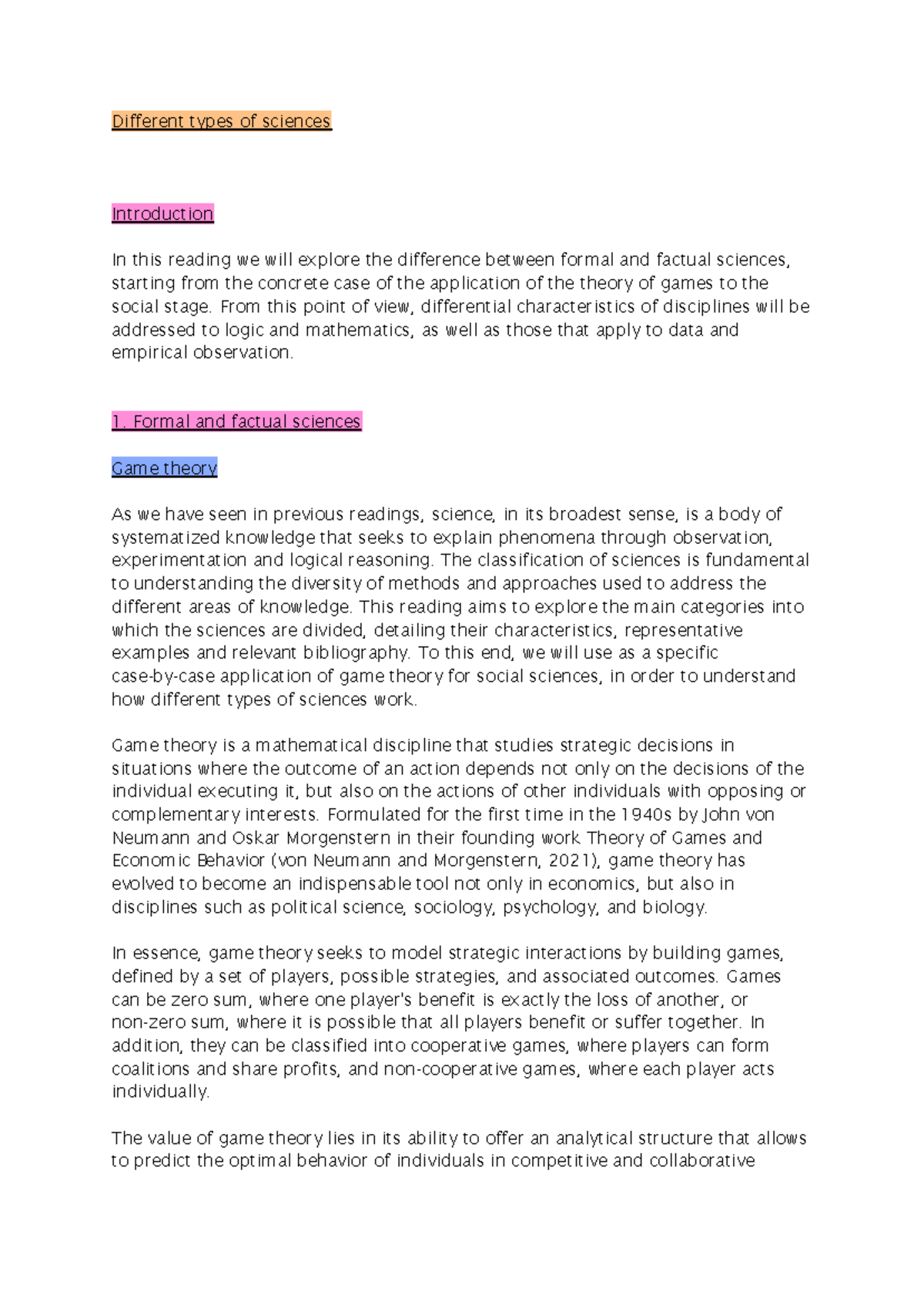 03 Different Types of Sciences: Formal vs. Factual (SRM&T M1L3) - Studocu