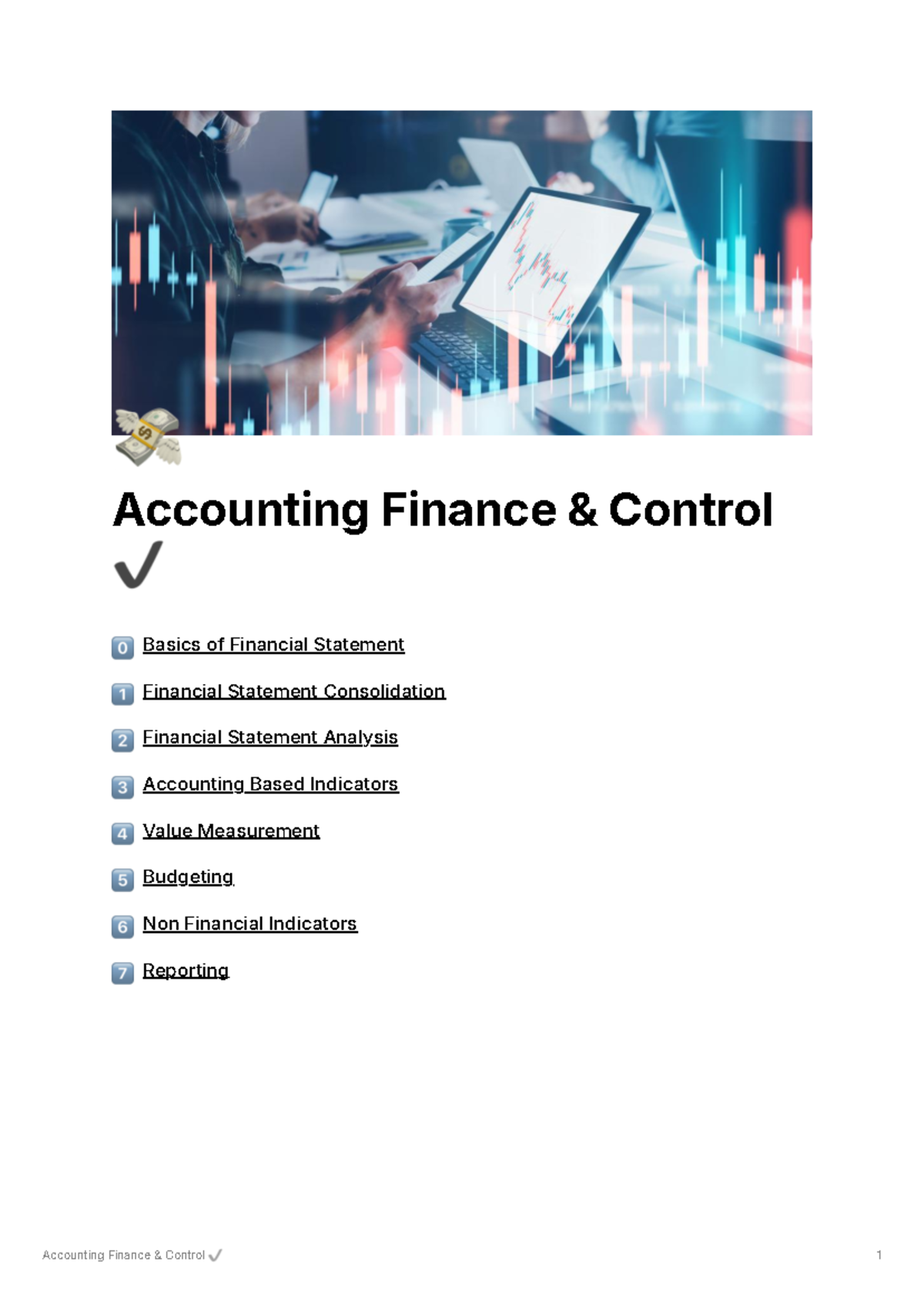 Accounting Finance & Control: Fundamentals of Financial Statements ...