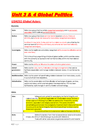 A level Politics Specification - Pearson Edexcel Level 3 Advanced GCE ...