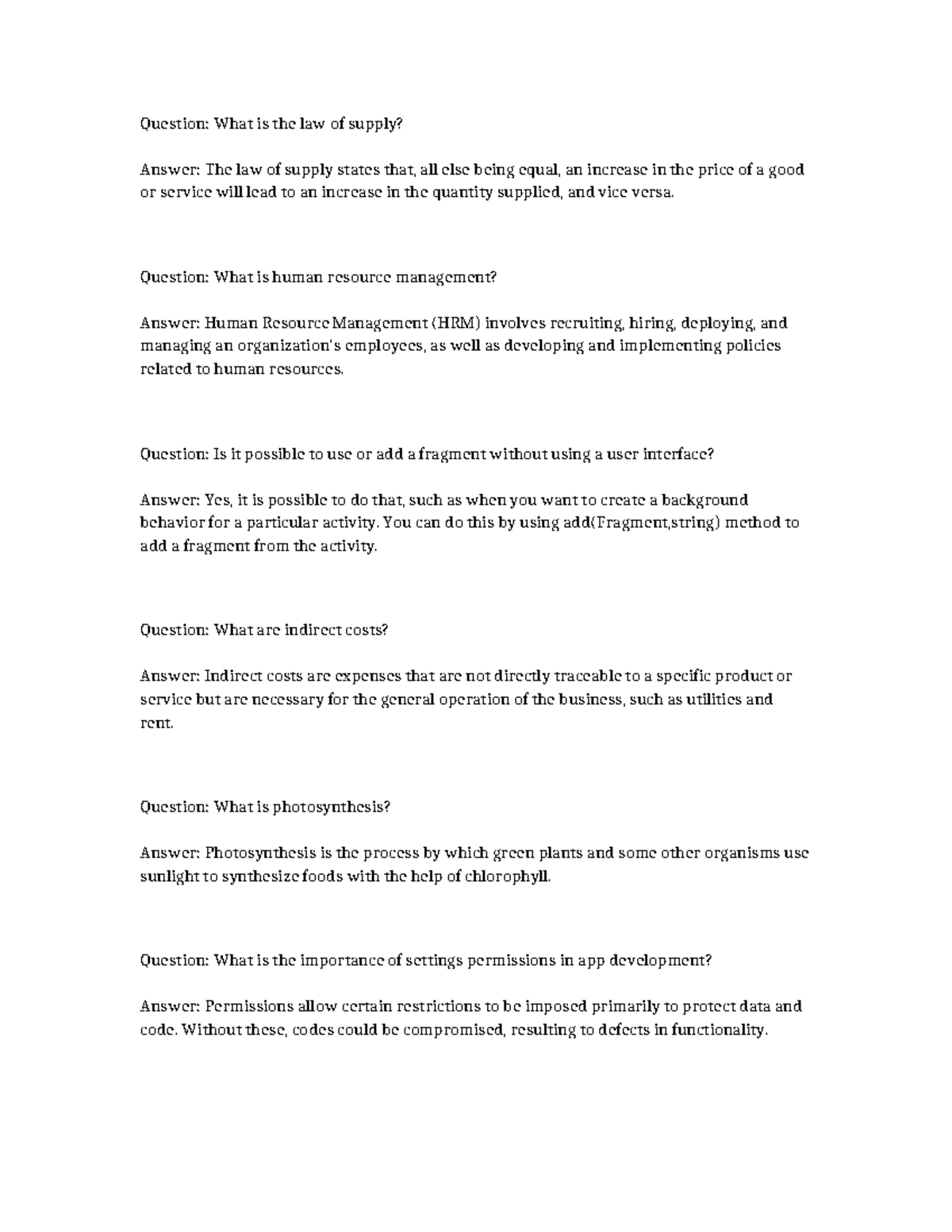 Harvard Capstone Project Neuroscience N9B1D - Question: What is the law ...