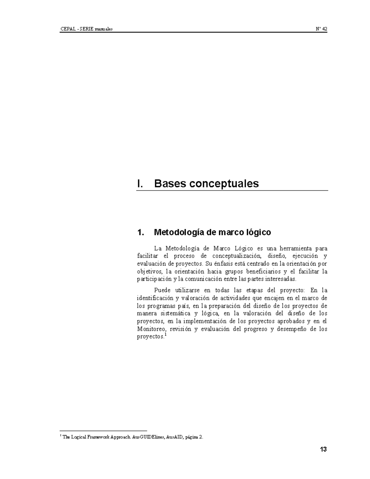 Metodología de Marco Lógico para Proyectos - CEPAL SERIE Manuales 42 ...