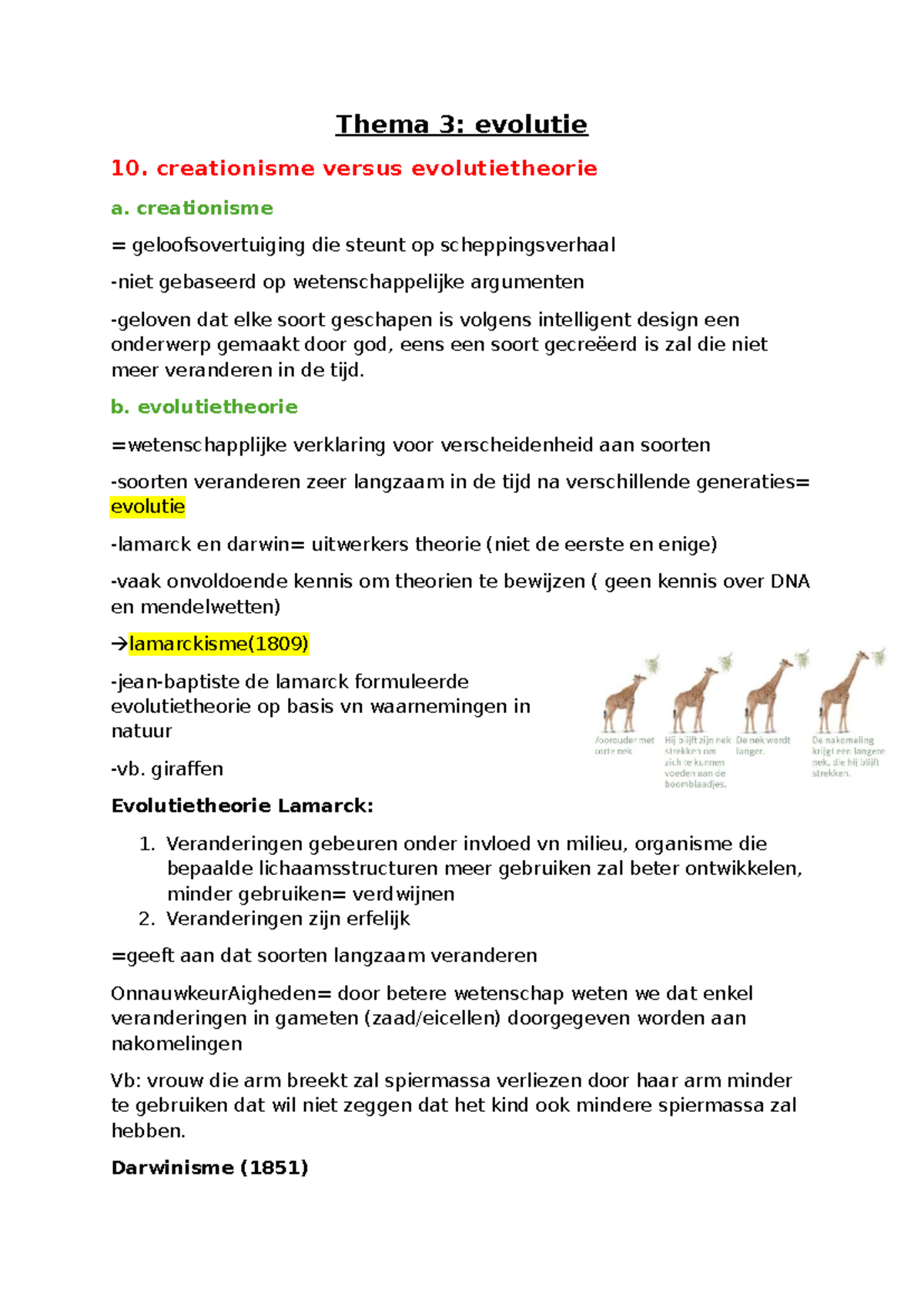 Thema 3: Evolutie vs. Creationisme - Wetenschappelijke Argumenten en ...