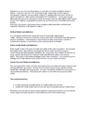 [Solved] Will you show me an example of a human services paper ...