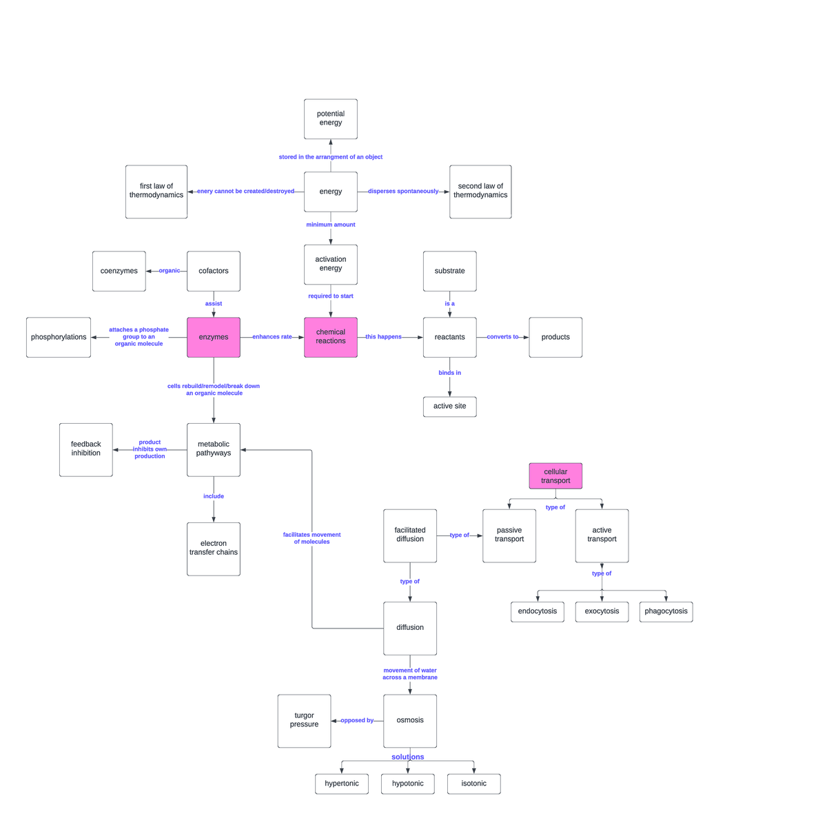 CH 4 Concept Map: Energy, Thermodynamics, and Metabolic Pathways - Studocu